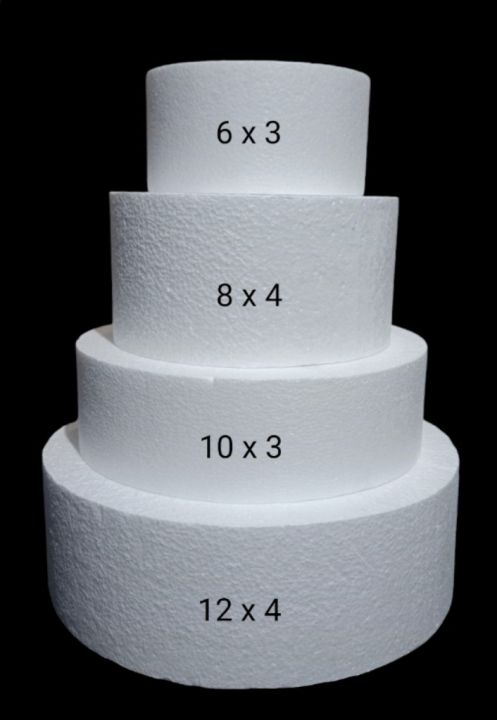 4 sizes round styrofoam dummy cake | Lazada PH
