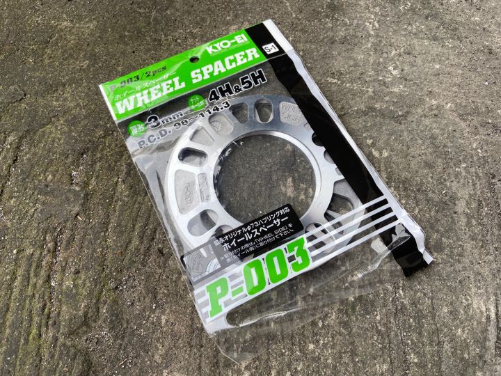 3mm Kyo-ei wheel spacers | Lazada PH