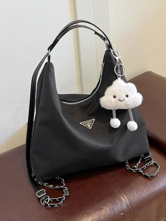 Korean Style Nylon Commuter Tote Bag Women's Fashionable Single Shoulder Slant Cross Backpack ...