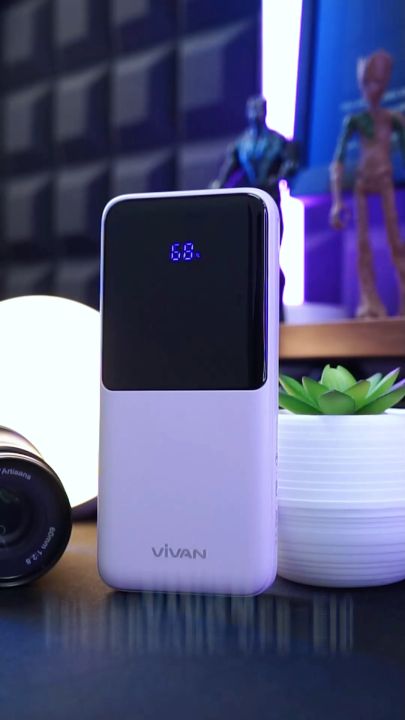 VIVAN Powerbank 10000 mAh VPB-E10 4 Output Fast Charging 22.5W PD QC 3. ...