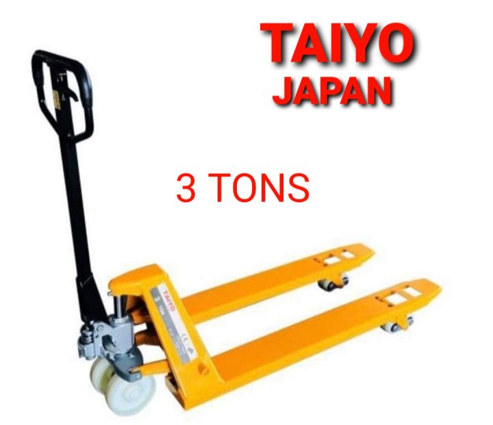 HEAVY DUTY HYDRAULIC PALLET TRUCK HAND PALLET 3 TONS TAIYO JAPAN ...