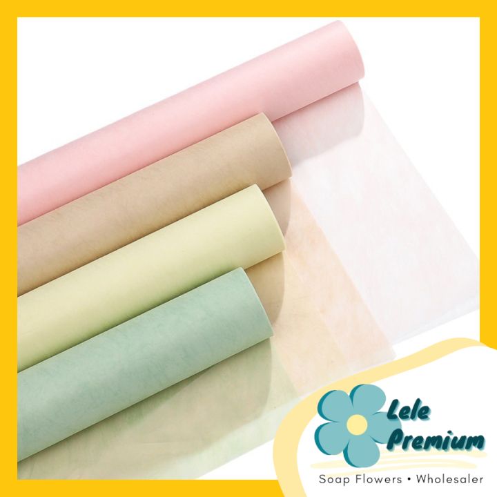 LELE (Roll) Kertas Pembalut Bunga Tisu Susu High Quality Roll Tissue ...