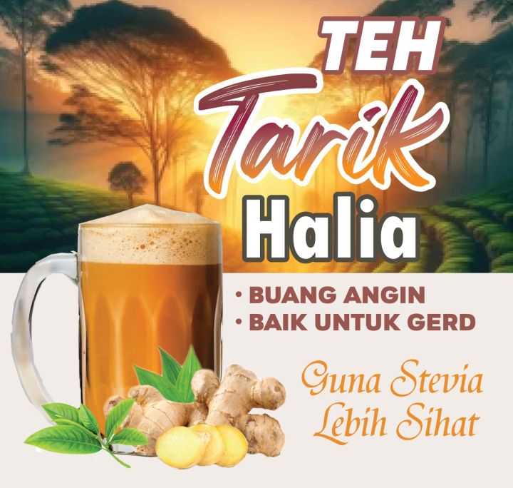 Teh Tarik Halia Stevia Tolak Angin/ Susu Kambing Asli / Kopi Kunyit ...
