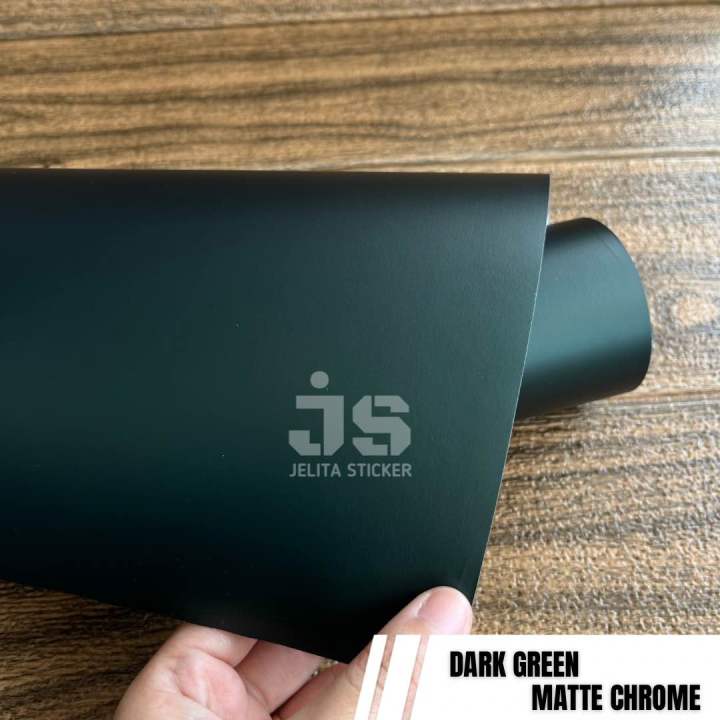 [ ROLL ] Sticker Dark Green Matte Chrome / Skotlet Hijau Tua Satin ...