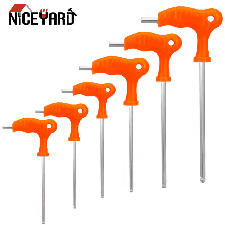 NICEYARD Steel T Handle Spanner High-carbon Inner Hexagon Wrench Allen ...