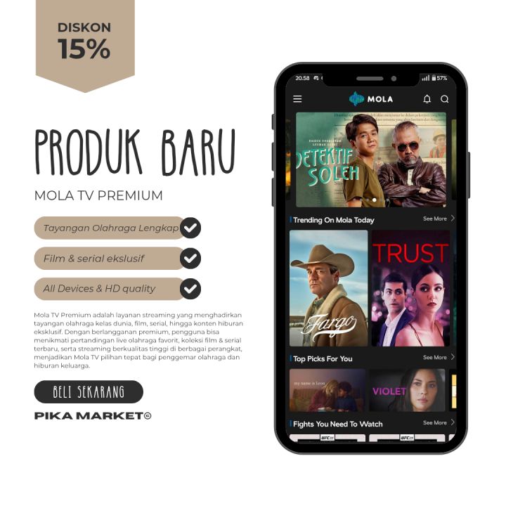 Mola TV Premium - Mola Original - Mola Premium | Lazada Indonesia