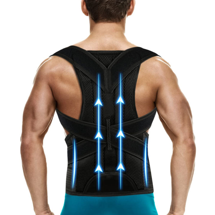 Posture Corrector for Women and Men, Adjustable Back Brace, Breathable ...