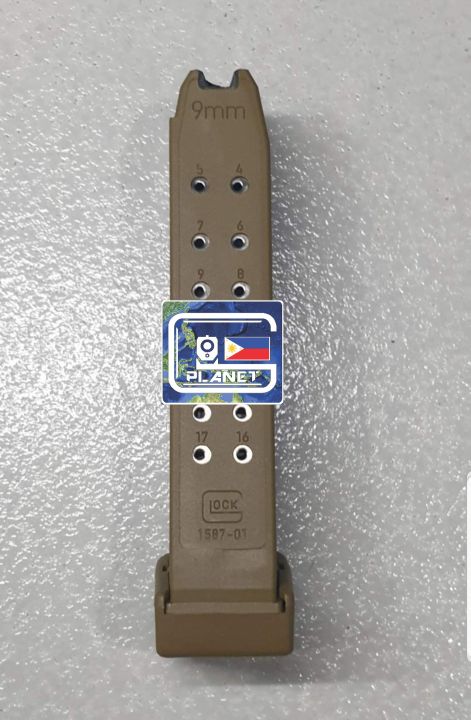 Original Glock 9mm 19 Rounder FDE Magazine G19X G17 G19 G45 G34 G26 ...