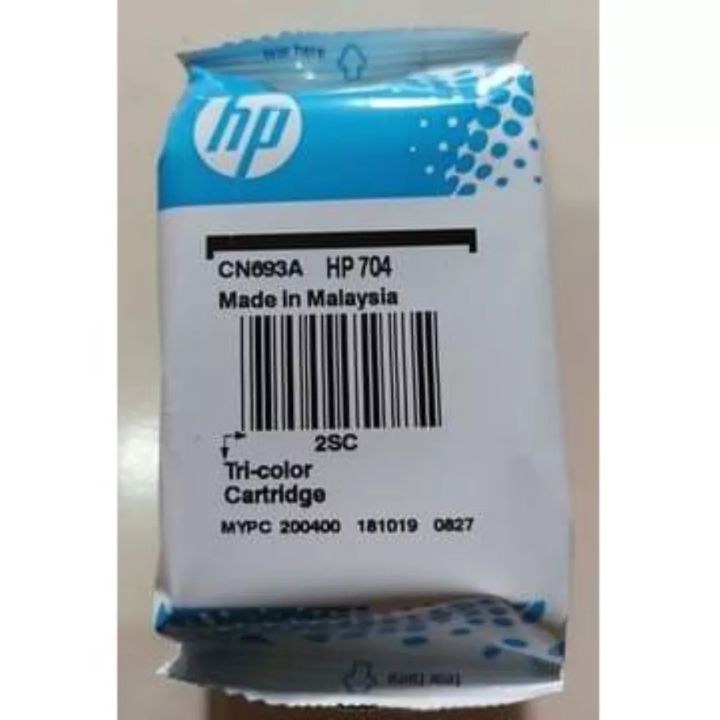 HP 704 Tri-Color Original Ink Cartridges No Box Sealed | Lazada PH