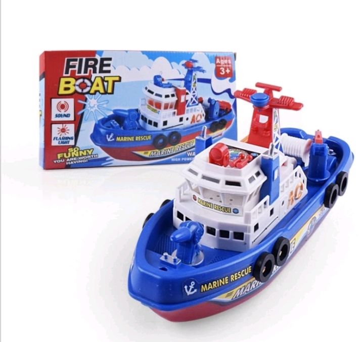 Fire Boat - Mainan Kapal Laut Bisa Berjalan Diair | Lazada Indonesia
