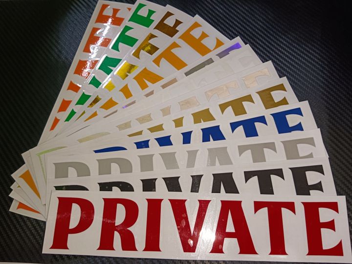 Private Cutout Sticker | Lazada PH