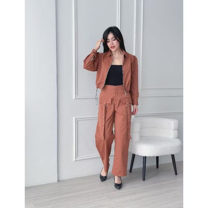 Baju set 2 in 1 wanita lengan panjang - Alexa set | Lazada Indonesia