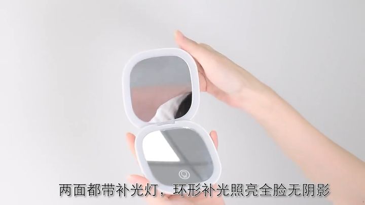 Mini Compact Led Makeup Mirror With Light 5X MagnifyingCosmetic Vanity ...