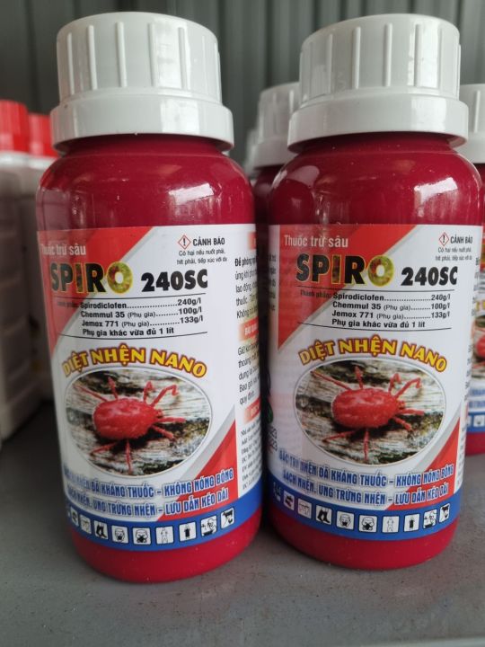 Sạch nhện Spiro 240SC, hàng độ,trừ các loại nhện đỏ, nhện trắng.... Chai 240ml pha 200-250l nước ...