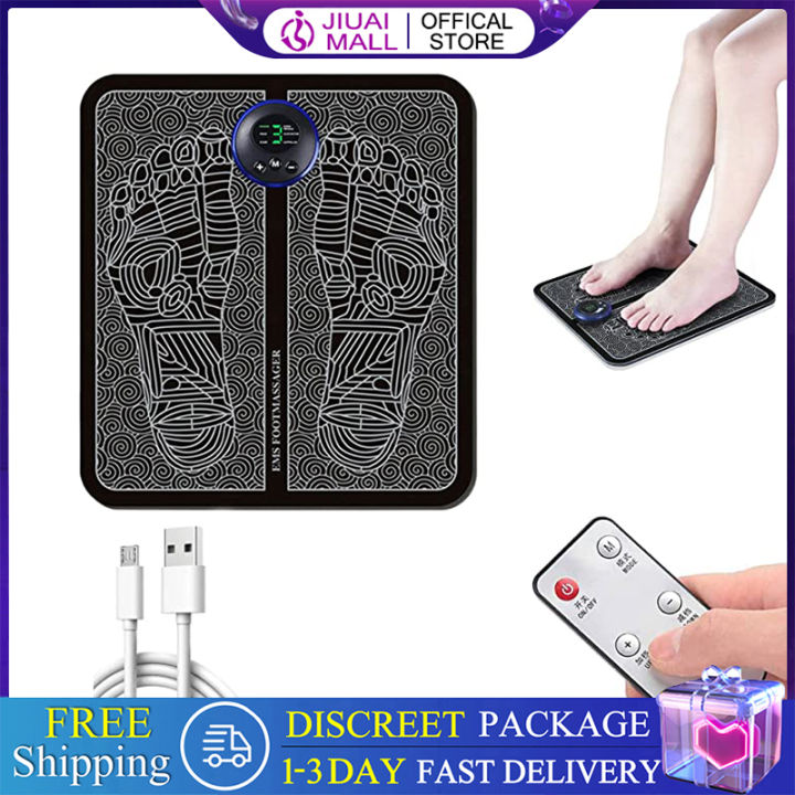Electric Ems Foot Massage Pad Feet Acupuncture Stimulator Massager