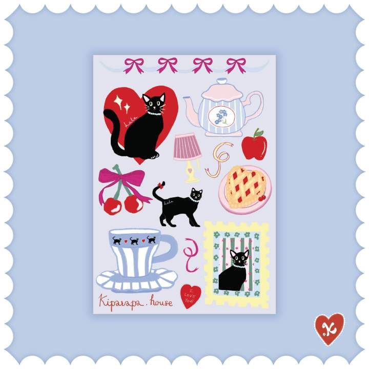 Lala The Black Cat - A6 Sticker | Lazada.co.th