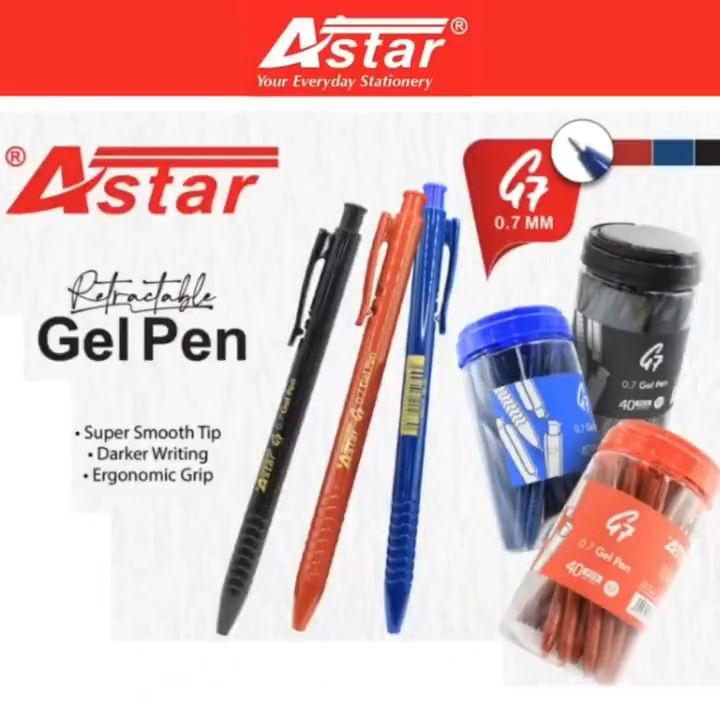 【1DRUM=40PCS ! ! !】ASTAR G SERIES GEL PEN / Retractable Gel Pen 0.5MM/0 ...