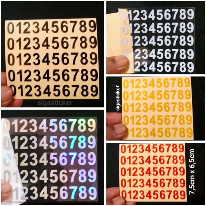 Stiker ANGKA STICKER NOMOR CUTTING | Lazada Indonesia