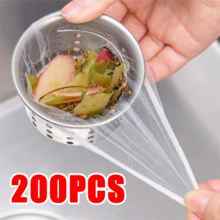 50-200Pcs Disposable Kitchen Sink Filter Sewer Drain Anti-blocking ...