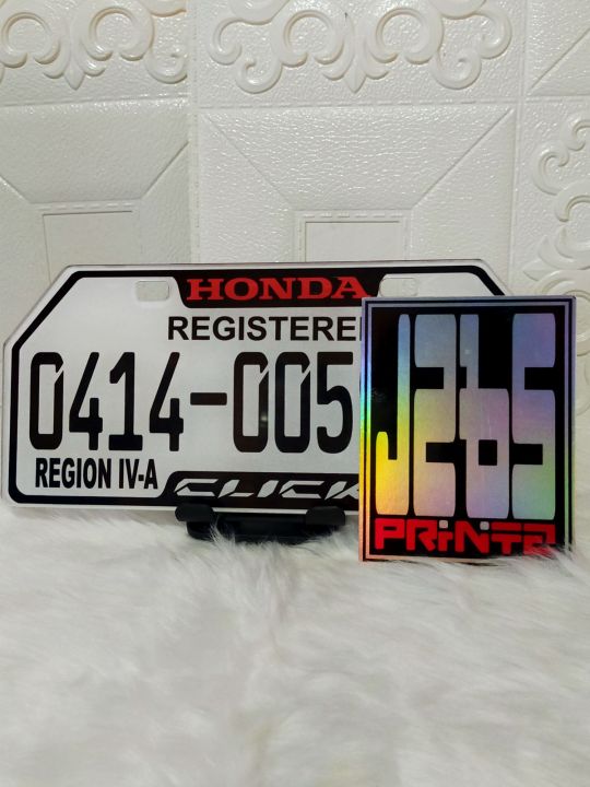 TEMPORARY PLATE FOR MOTORCYCLE LTO STANDARD SIZE | Lazada PH