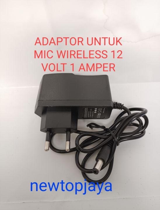 ADAPTOR UNTUK SEMUA MIC WIRELESS 12 VOLT 1 AMPER | Lazada Indonesia