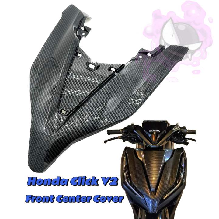 Honda Click V2 Game Changer Cover Front Center Cover (Carbon) / CLICK ...