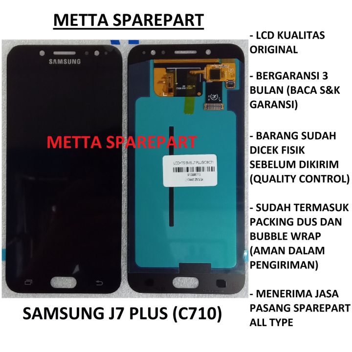 Original OEM LCD Touchscreen Samsung J7 Plus (C710) | Lazada Indonesia