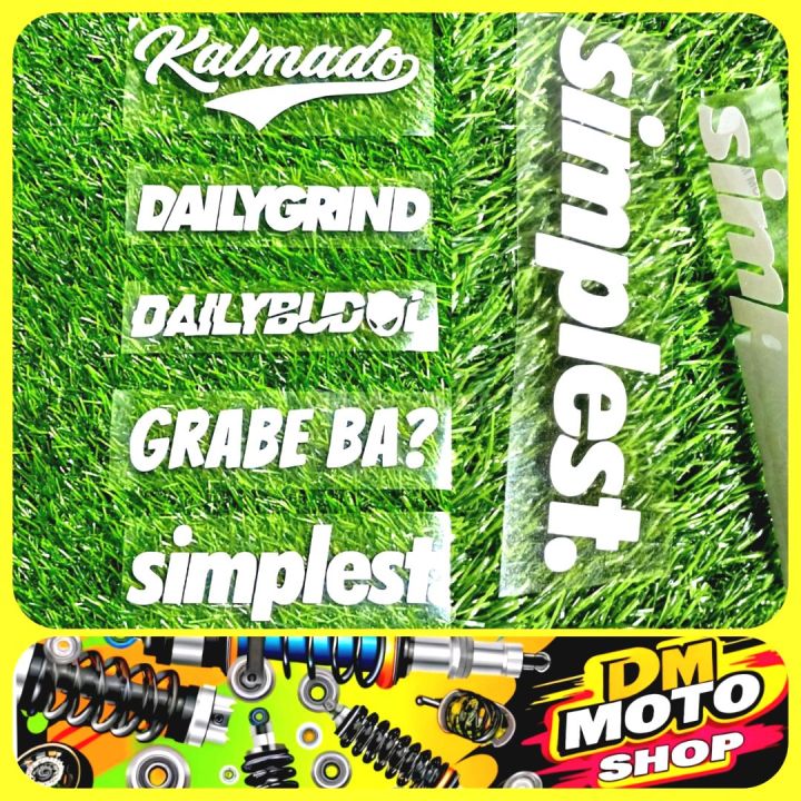 Custom Cut Motorcycle Vinyl Stickers Decals Design - Simplest, Kalmado ...