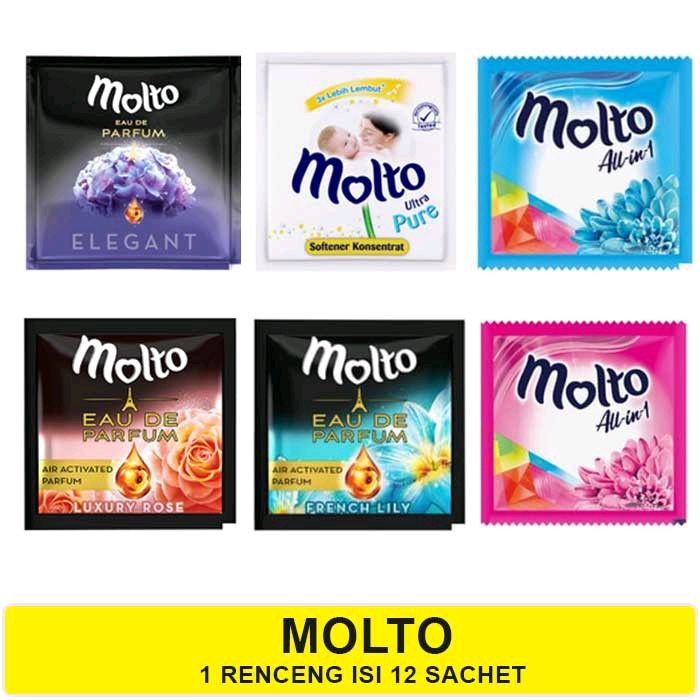 Molto All Varian Sachet Renceng Renteng Kemasan 500 Isi 9ml 12pcs ...