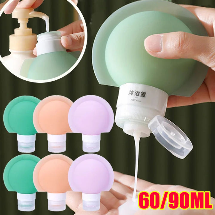 Travel Botttle SetRefillable Bottle Soft Silicone Lotion Shampoo ...
