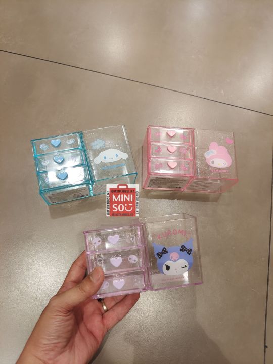 MINISO X SANRIO 🆕 Laci Mini / Mini 3 Tier Desk Organizer (MY MELODY ...