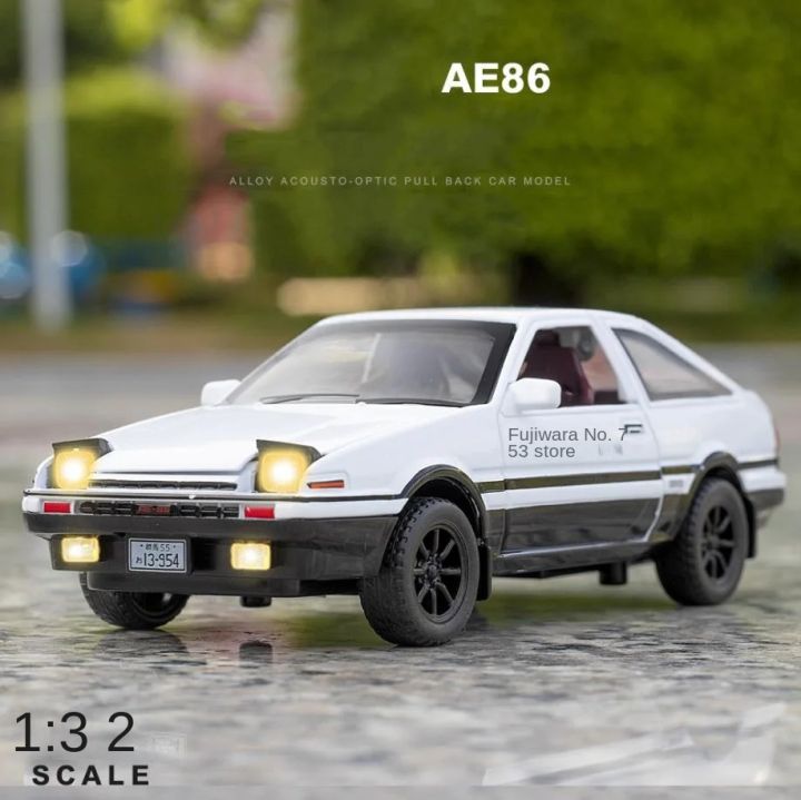 Hot Japan Racing Anime Initial D 1:32 Scale Ae86 Trueno Apex Metal ...