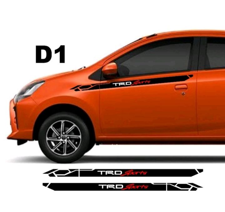 Toyota Wigo Trd Sport Sticker for Side Doors 2pcs Set | Lazada PH