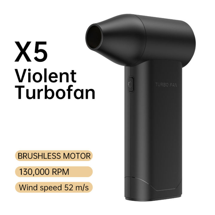 Turbo Blower Fan Mini Turbo Jet Fan Turbofan USB Rechargeable 130000 ...