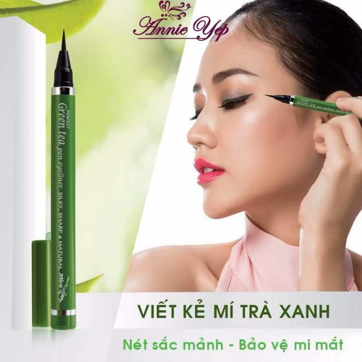 Bút kẻ mắt trà xanh không lem trôi Mira Green Tea Waterproof Pen ...