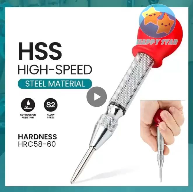 Heavy Duty AUTOMATIC CENTRE PUNCH AUTO CENTER PUNCH Spring Loaded ...