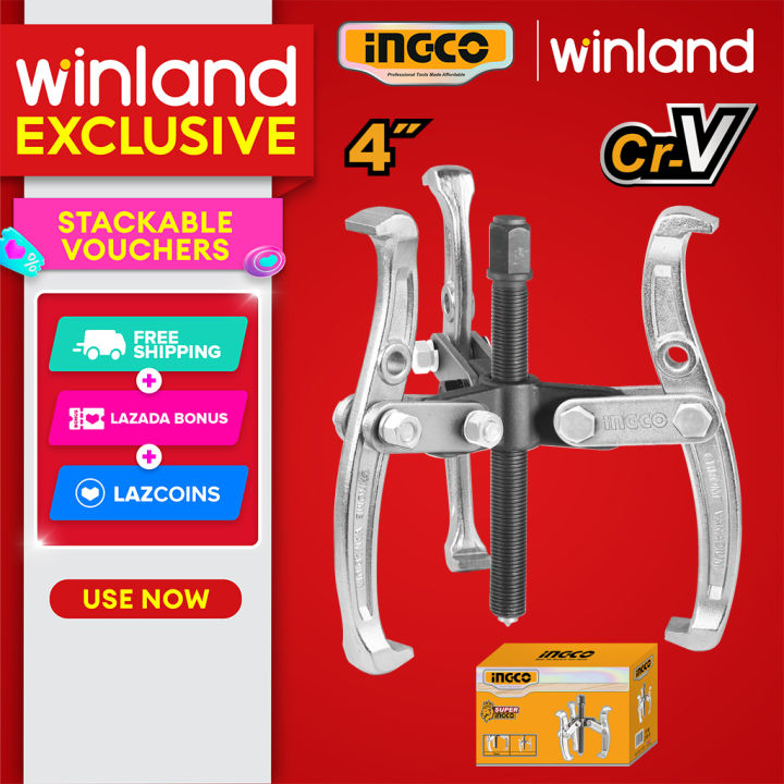 Ingco by Winland 4" Three Jaws Gear Puller Remover Jaw Bearing ...