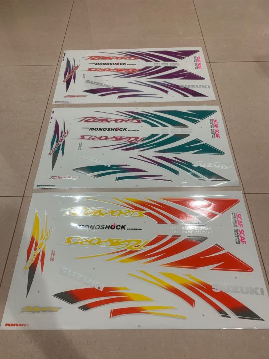 Suzuki rg/rgv body sticker | Lazada