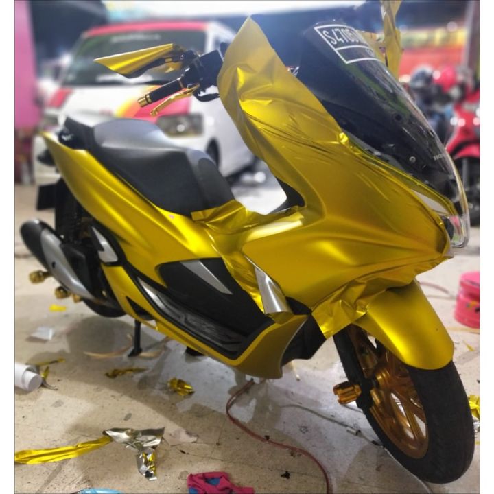 Skotlet Kuning Gold Metalik Doff Sticker Matt Chrome Gold Satin Sticker ...