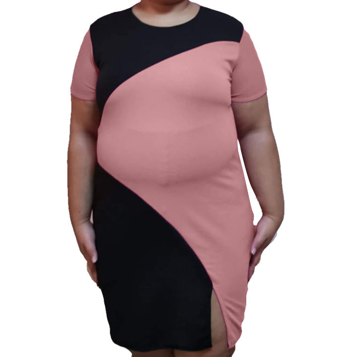Curvaceous Chic Rachel Plus Size 2XL Best Office Combi Dress with Front ...