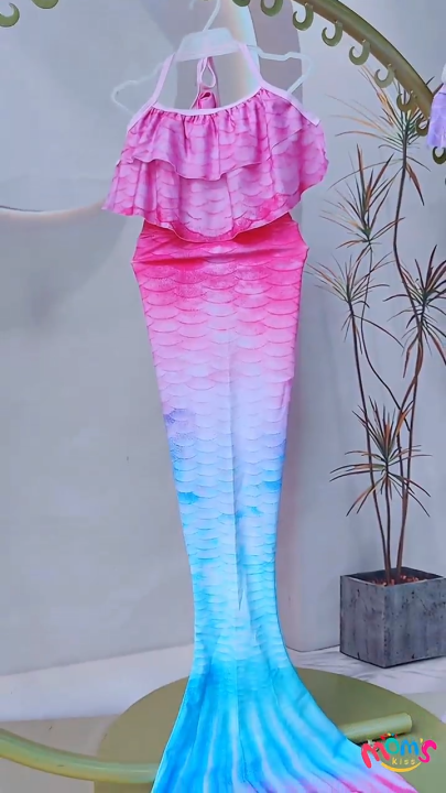 3-15Y Old Children's Costume Mermaid Tail Outfit Swimwear Set 3pc/2pc ...