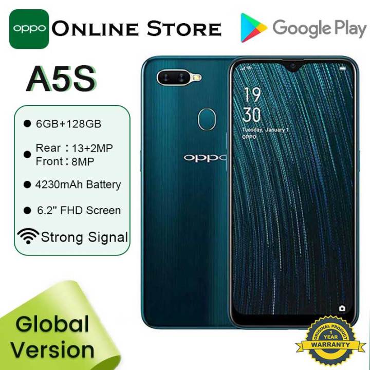 Oppo A5S Phone Original with Fingerprint Recognition 6G RAM + 128G ROM ...