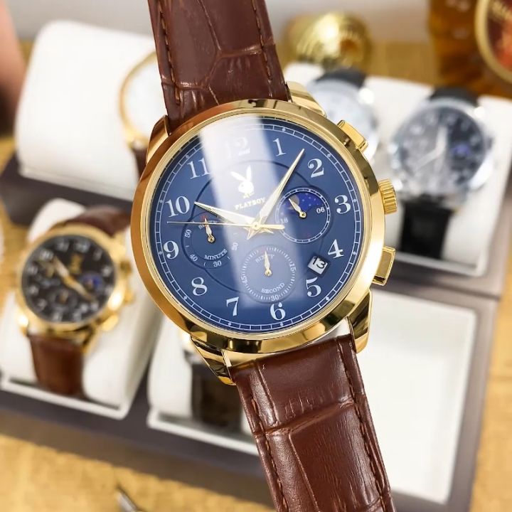 PLAYBOY Watch For Men Branded Relo Water proof Original Chronograph ...