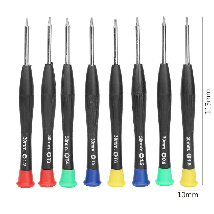 8Pcs/Set Magnetic Screwdriver Set For Clock Watch Repair Precision ...