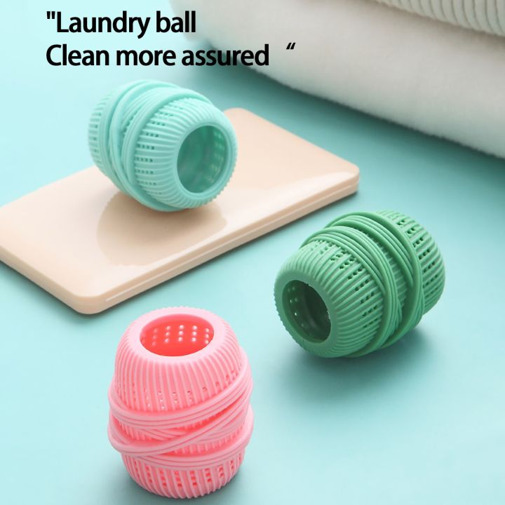 Laundry Cleaning Ball Sponge Liquid-adding Decontamination TPE Clothes ...