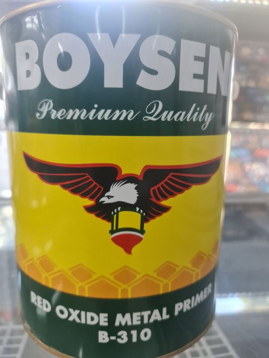 BOYSEN Premium Quality RED OXIDE METAL PRIMER B-310 4L | Lazada PH