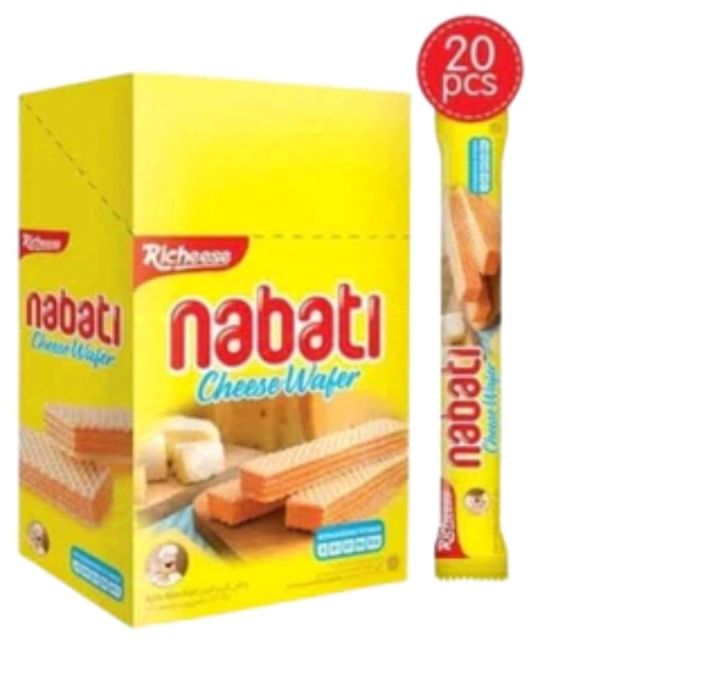 Nabati Cheese Wafer Rasa Keju 1 box isi 20pcs | Lazada Indonesia