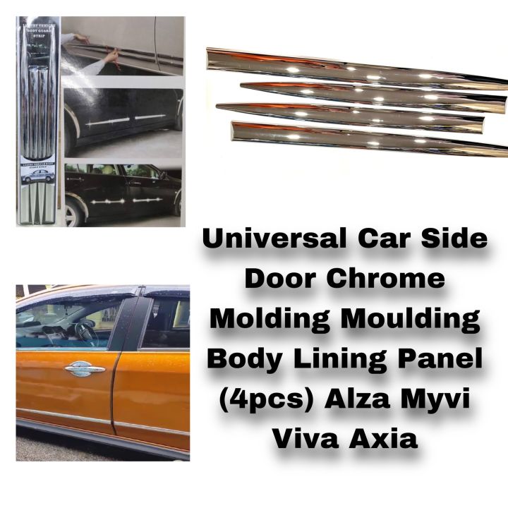 Universal Car Side Door Chrome Molding Moulding Body Lining Pane | Lazada