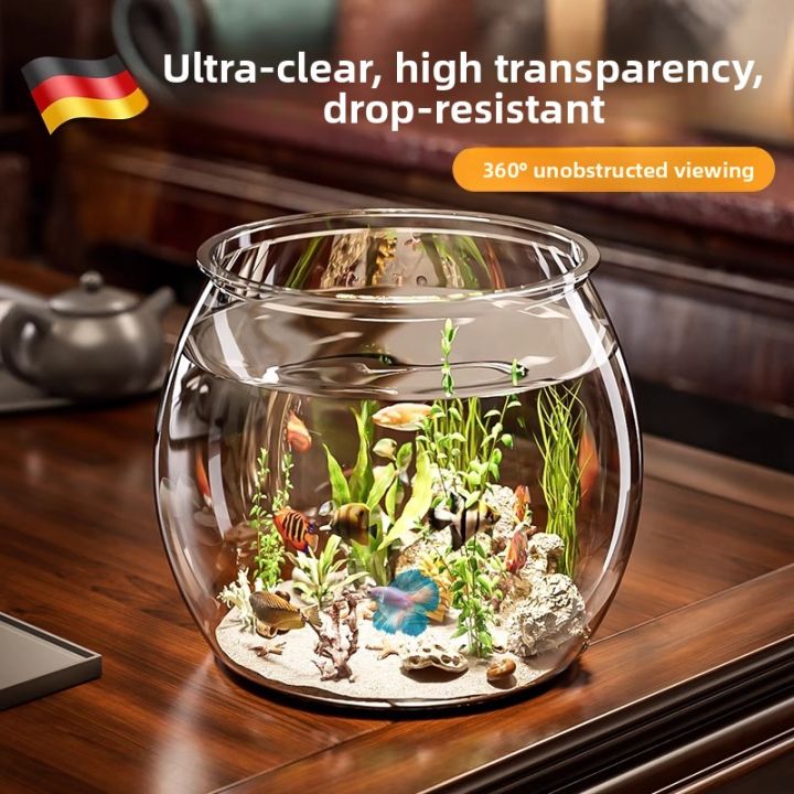 No Brand | Round Acrylic Fish Tank for Betta Fish and Turtle | Lazada PH