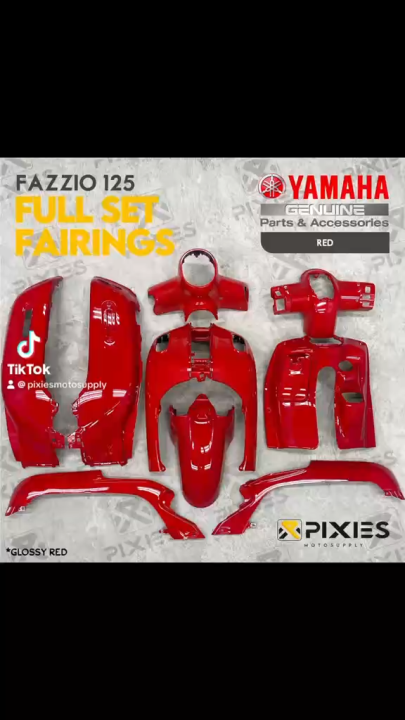 YAMAHA GENUINE FULL SET FAIRINGS WHITE BLUE ORANGE CYAN RED BLACK FOR ...